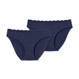 Tchibo - 2 Slips - Damen - Gr. L - blau