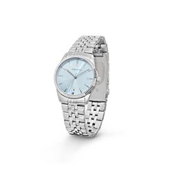 Tchibo - Edelstahl-Armbanduhr mit Datum - silber
