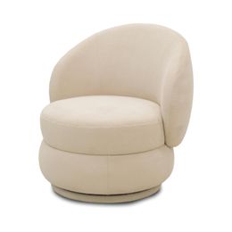 Tchibo - Domo Sessel mit Drehfunktion - 82x82x80cm - creme - Polyester / Acryl / Holz