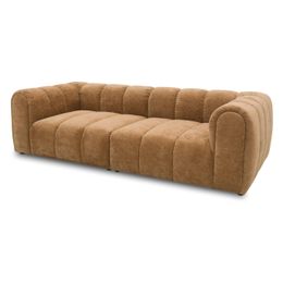 Tchibo - Domo Bigsofa Sitzraster - 254x118x69cm - hellbraun - Polyester / Holz