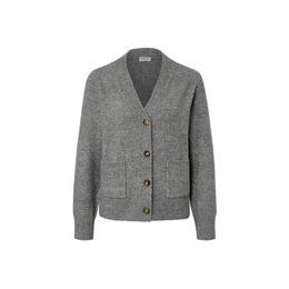 Tchibo - Strickjacke mit Wolle - Damen - Gr. S - grau