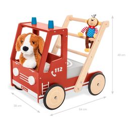 Pinolino Lauflernwagen &raquo;Feuerwehrauto Fred&laquo; - braun