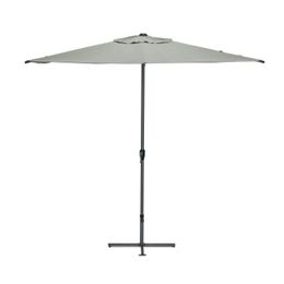 Tchibo - Halber Sonnenschirm - 231x128x253cm - anthrazit - Aluminium / Stahl / Polyester