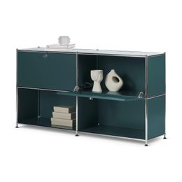 Tchibo - Sideboard &raquo;Cn3&laquo; mit versetzbaren Klappenf&auml;chern - 152x40x82,5cm - chrom - Stahl / Aluminium