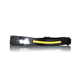 National Geographic Iluminos Stripe-Stirnlampe mit LED-Streifen - schwarz