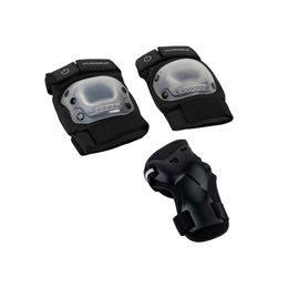 Hudora LED-Protektoren-Set - Gr. L - schwarz