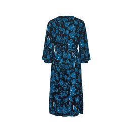 Tchibo - Kleid mit Print - Damen - Gr. 42 - dunkelblau/gebl&uuml;mt