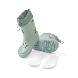 Tchibo - Gummistiefel - Kinder - Gr. 30-31 - gr&uuml;n/print