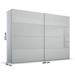Rauch Black 20Up Schwebet&uuml;renschrank &raquo;Premium&laquo; - 280x68x223cm - grau -