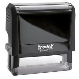 trodat Textstempel, individualisierbar printy 4915 selbstfärbend schwarz mit Logo, 1 St.