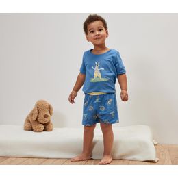 Tchibo - Kinder-Shorty-Pyjama - Baby - Gr. 86/92 - beige/print