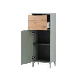 Tchibo - Highboard »Smilla« - 40,5x32x109,5cm - silber - Holz / Metall / Kunststoff