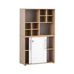 Tchibo - Aktenschrank &raquo;Antero&laquo; - 100x41x83,5cm - silber -