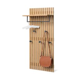 Tchibo - Garderobe &raquo;Holt&laquo; aus Bambus mit Lamellenelementen - 48,5x25,2x110cm - naturfarben - Bambusholz / Stahl