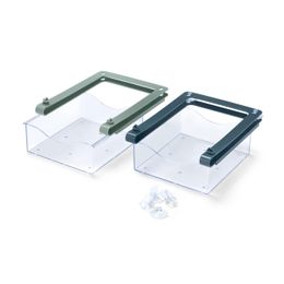 Tchibo - 2 ausziehbare K&uuml;hlschrankk&ouml;rbe - blau