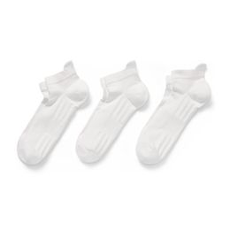 Tchibo - 3 Paar Profi-Laufsocken - Gr. 43-46 - wei&szlig;
