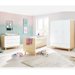 Pinolino Kleiderschrank &raquo;Round&laquo; - 145x54x183cm - wei&szlig; -
