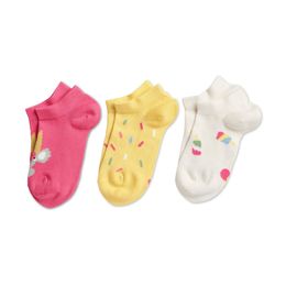 Tchibo - 3 Paar Kinder-Sneakersocken - M&auml;dchen - Gr. 27-30 - creme