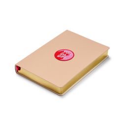 Tchibo - Notizbuch mit Textilpatch - beige