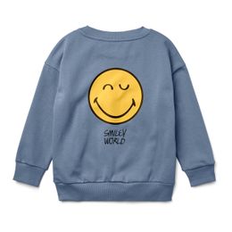 Tchibo - Kinder-Sweatshirt Smileyworld mit angerauter Innenseite - Kinder - Gr. 122/128 - blau/print