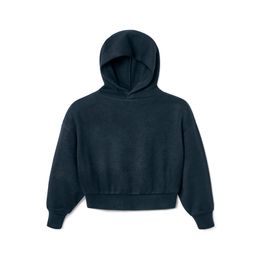 Tchibo - Kinder-Strickhoodie - M&auml;dchen - Gr. 146/152 - schwarz