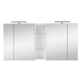 Tchibo - Doppelspiegelschrank &raquo;Runa SET Spiegelschrank Irene&laquo; - 141,5x160x75cm - wei&szlig; -