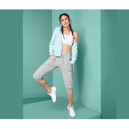 Tchibo - 3/4-Sporthose - Damen - Gr. XL - grau