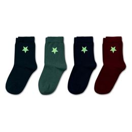 Tchibo - 4 Paar &raquo;Glow in the Dark&laquo;-Kinder-Socken - Kinder - Gr. 27-30 - dunkelblau