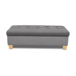 DOMO collection Hocker &raquo;Sugar&laquo; - 143x69x43cm - dunkelgrau -