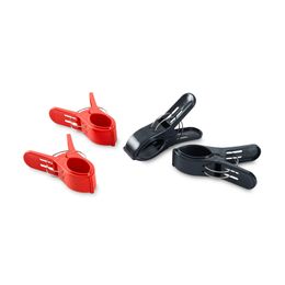 Tchibo - 4 Handtuchclips - dunkelblau