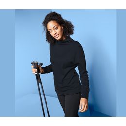 Tchibo - Strickfleece-Sweatshirt - Damen - Gr. XL - dunkelblau