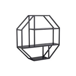 Tchibo - Wandregal - 77x20x77cm - schwarz - Metall / Eschenholz