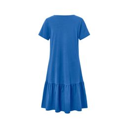 Tchibo - Jerseykleid mit Volant - Damen - Gr. XXL - blau