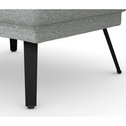 DOMO collection Hocker &raquo;Toledo&laquo; - 72x57x46cm - dunkelgrau -