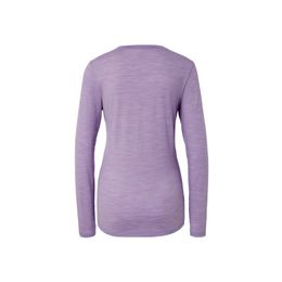 Tchibo - Langarmshirt mit Merinowolle - Damen - Gr. S - lila