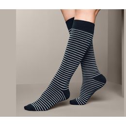 Tchibo - 2 Paar St&uuml;tz-Kniestr&uuml;mpfe - Damen - Gr. 35-38 - dunkelblau