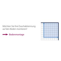 Breuer Dusche &raquo;Elana 6&laquo; - 90x90x200cm - silber -