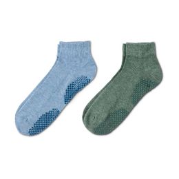 Tchibo - 2 Paar Yogasocken - Damen - Gr. 39-42 - dunkelgr&uuml;n