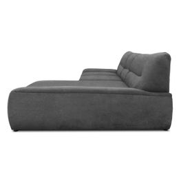 DOMO collection Ecksofa &raquo;Cesena&laquo; - 288x175x81cm - dunkelgrau -