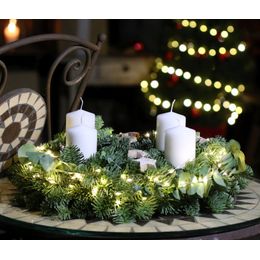 Tchibo - Adventskranz mit Lichterkette - wei&szlig;