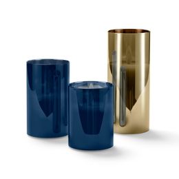 Tchibo - 3 LED-Echtwachskerzen im Glas - wei&szlig;