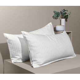 Tchibo - Premium-Jacquard-Kopfkissenbez&uuml;ge - wei&szlig;