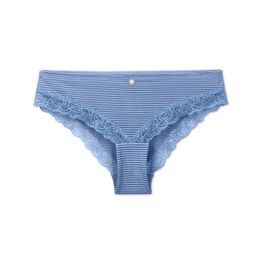 Tchibo - 2 Brazil-Slips - Damen - Gr. L - blau/gestreift