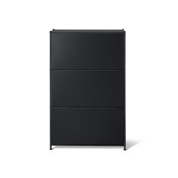 Tchibo - Regal Metall &raquo;Cn3&laquo; mit 3 Klappf&auml;chern - 77x40x120,5cm - schwarz -