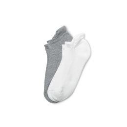 Tchibo - 2 Paar Unisex-Funktions-Sneakersocken - Unisex - Gr. 43-46 - wei&szlig;
