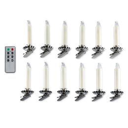 Tchibo - 12 LED-Weihnachtsbaumkerzen - silber