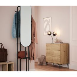Trio Deckenleuchte &raquo;Bell&laquo; - 39x39x19cm - braun - Holz / Metall