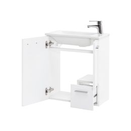 Tchibo - Waschtisch &raquo;Matteo&laquo; inkl. Becken - 50x25x60cm - chrom -