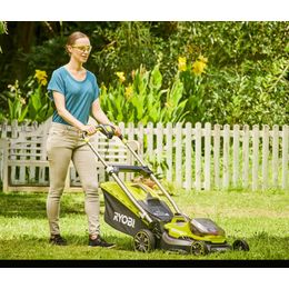 Ryobi 18 V One+ Akku-Rasenm&auml;her-Set &raquo;Ry18Lmx40A-240&laquo; - gr&uuml;n