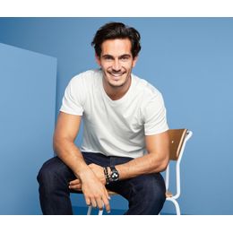 Tchibo - 2 T-Shirts mit V-Ausschnitt - Herren - Gr. XXL - wei&szlig;